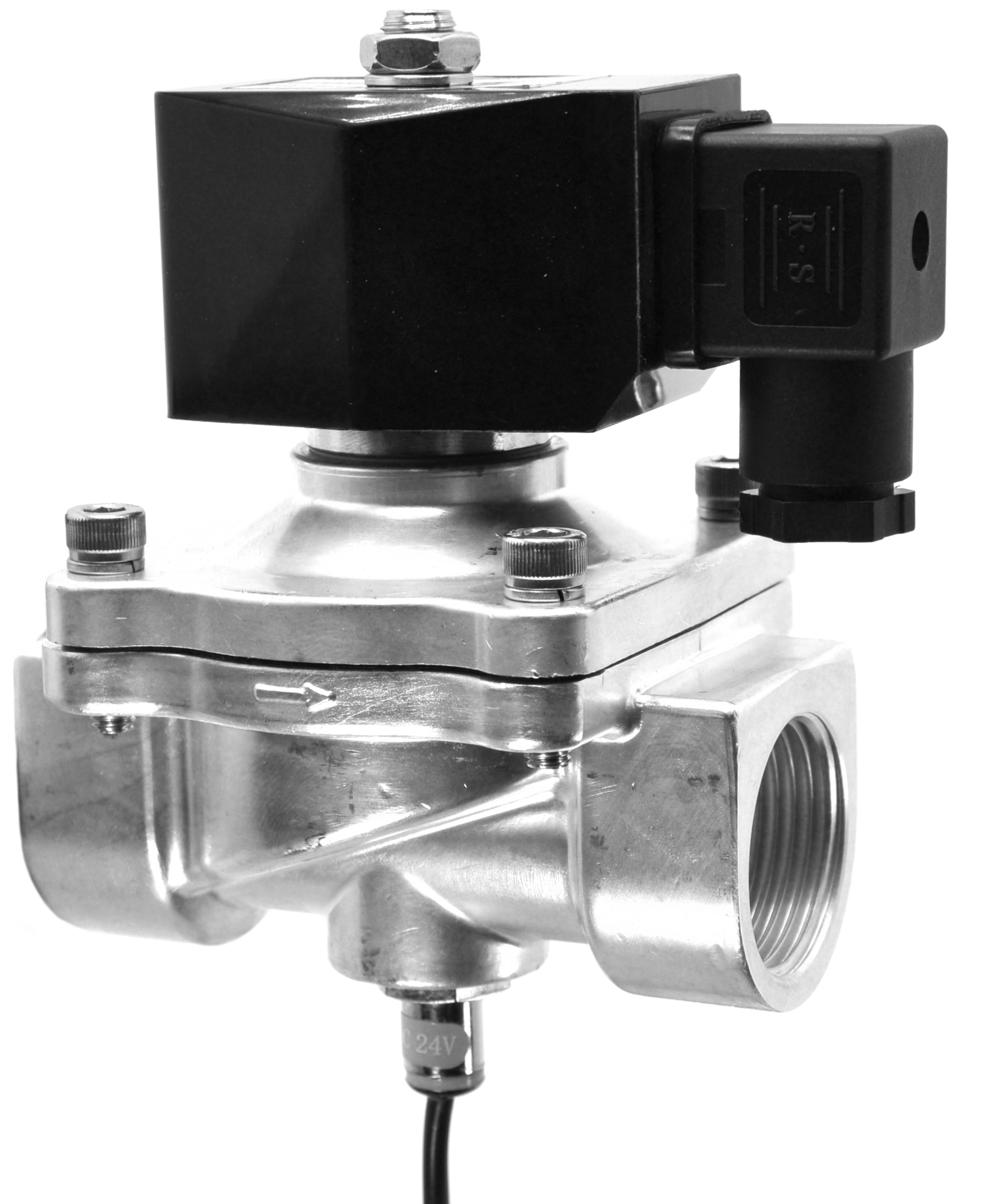 1"BSP Stainless Steel Position Feedback Solenoid Valve. UK stock