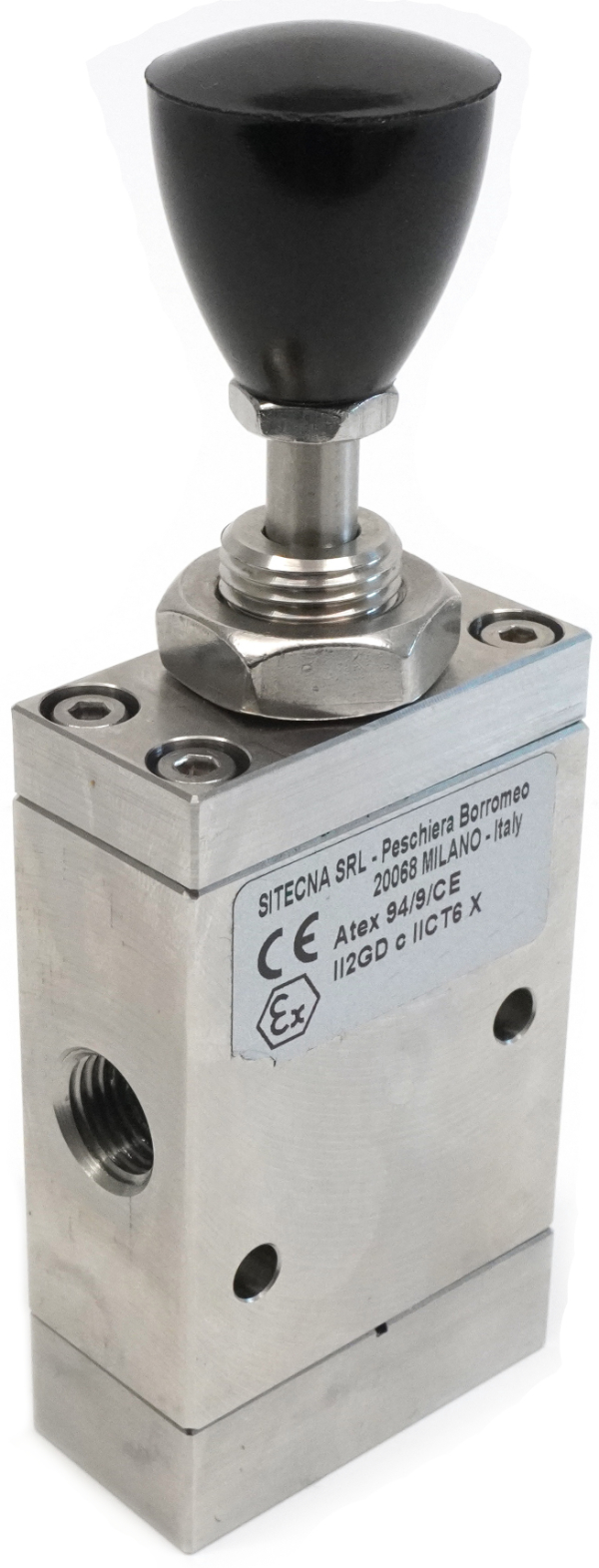 Sitecna 1/4" 3/2 Manual Push/pull detented Spool Valve ATEX
