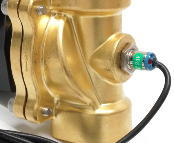 1"BSP Two Way Normally Closed Solenoid Valve with position indicator ...