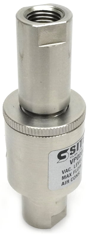 Sitecna Variable Flow Vacuum eductor 1/4"NPT ATEX