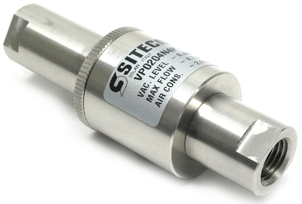Sitecna Variable Flow Vacuum eductor 1/4"NPT ATEX