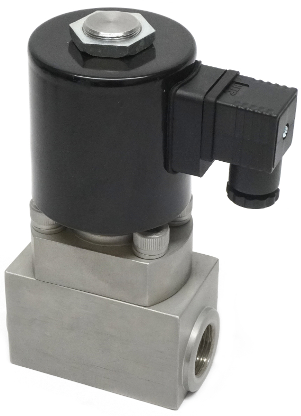 Super High Pressure Solenoid Valve 350bar 3/4" Stainless Steel