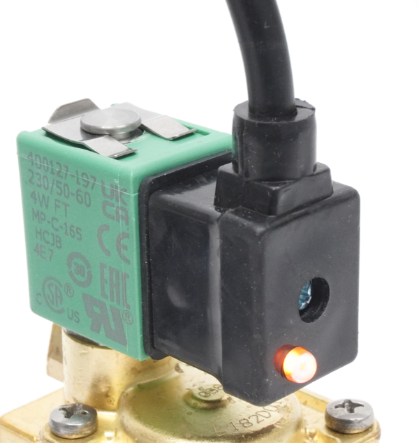 DIN 43650-B Pre Wired Plug 3 metre cable with LED 61-240V AC/DC