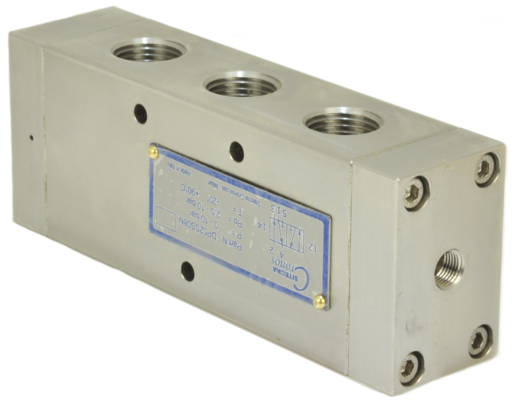 Sitecna 1/2"NPT 5/2 pilot operated spool valve 316L ATEX