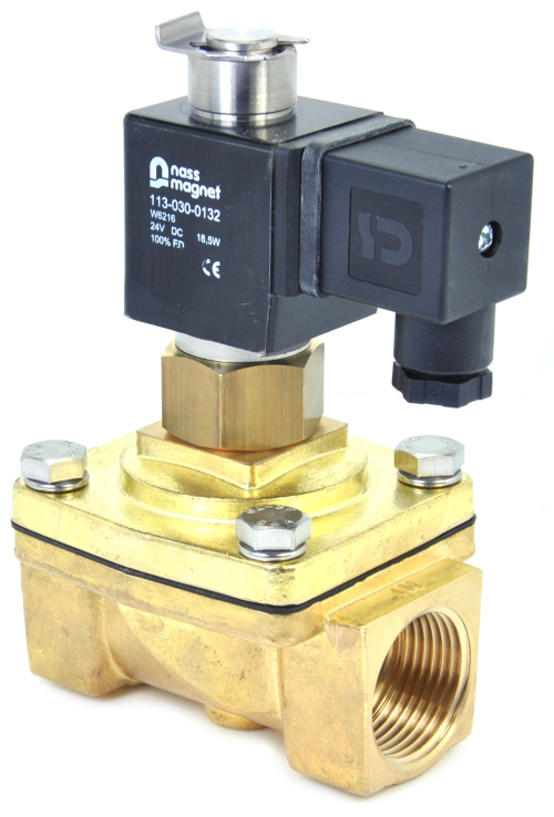 Solenoid Valve 1"BSP Two Way Normally Open 0-4bar 24VDC Uk stock